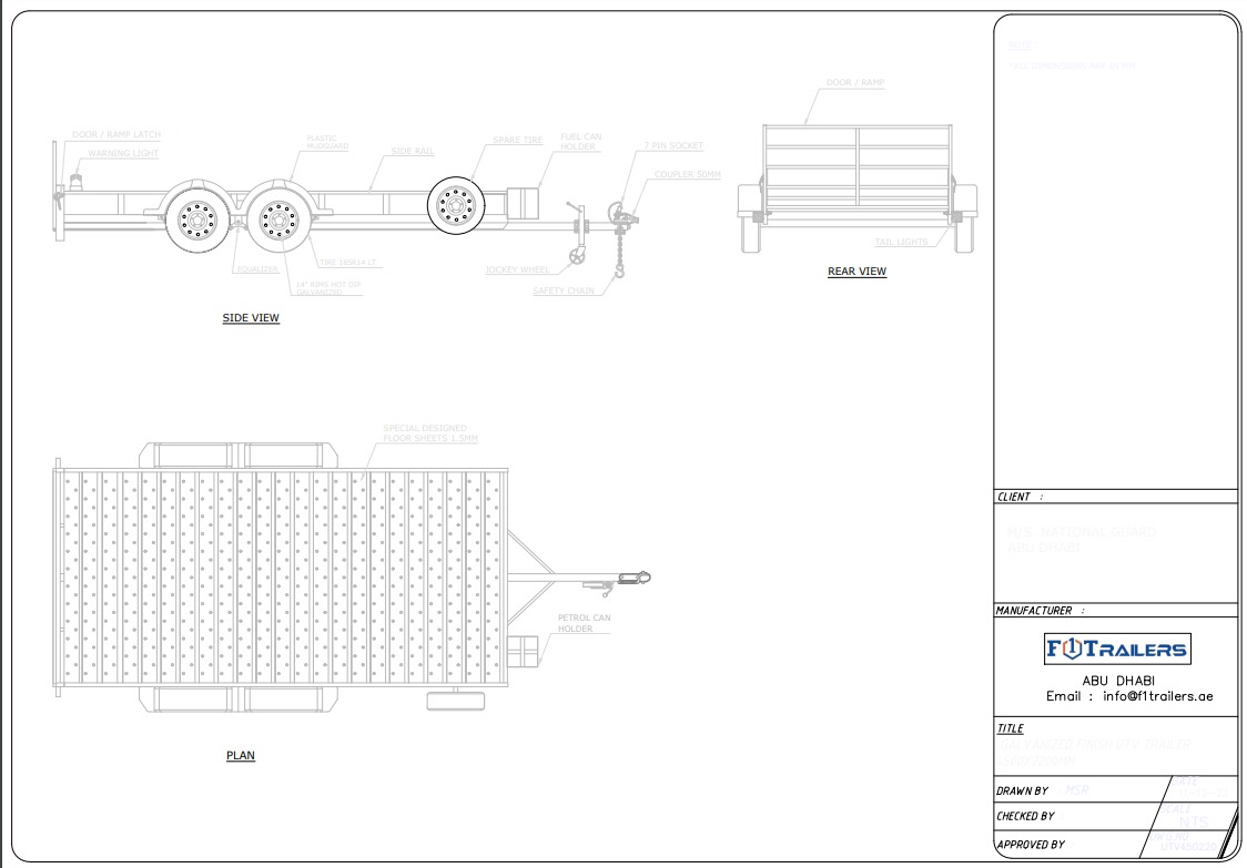 Brochure – First One Trailers